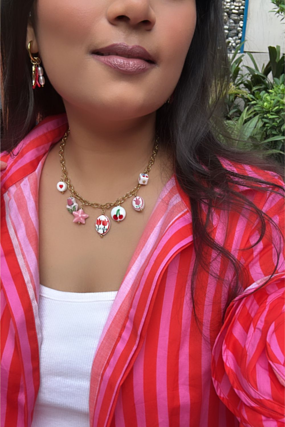 Buy Charm Necklace Chain | Katrina Necklace Online – Pearls India